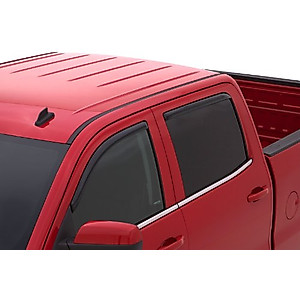 Lund 184536 Ventvisor Elite Side Window Defectors, 4-Piece Set for 2014-2018 Silverado & Sierra 1500; 2015-2018 Silverado & Sierra 2500 HD, 3500 HD | Fits Crew Cab