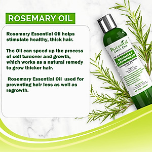 Rosemary & Lemongrass Anti-Hair Loss Shampoo - Promotes Hair Growth and Thickening for Women & Men, Suitable for Hair Growth
