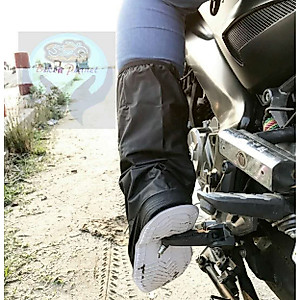 trrcylp Rain Waterproof Boot Cover Non-Slip Shoes Cover Foldable Portable Reusable PVC Snow Overshoes Sole Overshoes Galoshes for Women 6-7or men 4.5-6 Cycling Camping Fishing Travel Black, L