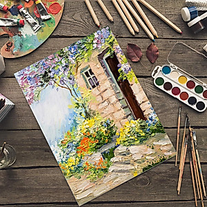 Fixwal 18 Pack Canvases for Painting Art Canvas Boards Canvas Panels Multipack, 4x4, 5x7, 8x10, 9x12, 11x14 Inches, 3mm Thickness Canvas Value Multi Pack for Acrylic Pouring, Oil Paint Art