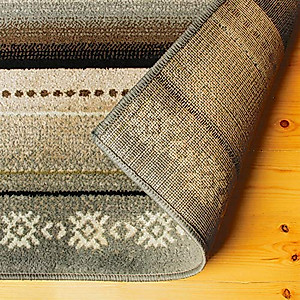 SUPERIOR Area Rugs for Bedroom, Farmhouse, Kitchen, Entryway, Laundry Room | Living Room Decor | Delgado Collection, 4' x 6', Beige