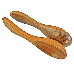 Pea Patch Teak Musical Spoons, Mini - w/free instruction booklet