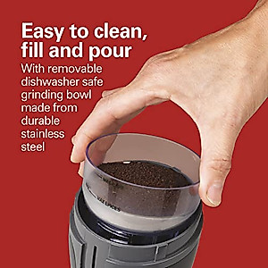 Hamilton Beach Electric Vegetable Chopper & Mini Food Processor, 3-Cup, 350 Watts & Fresh Grind Electric Coffee Grinder