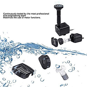 plplaaoo Solar Fountain Pump,Solar Fountain Pump for Bird Bath,Solar Water Pump Kit for Bird Bath Ponds Garden,Solar Powered Water Pump with Panel Water Pump for Outdoor Fountain