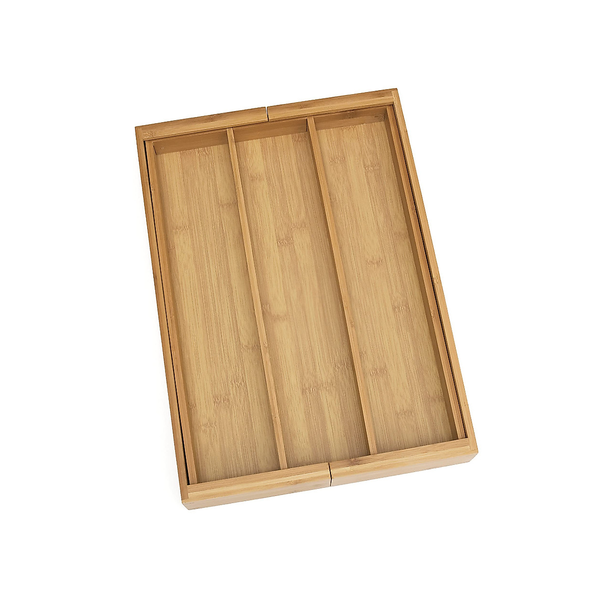 Lipper International 8892 Bamboo Wood Expandable to 22-1/4" Utensil Organizer