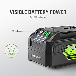 Greenworks 24V 4.0Ah Lithium-Ion Battery (Genuine Greenworks Battery/ 125+ Compatible Tools)