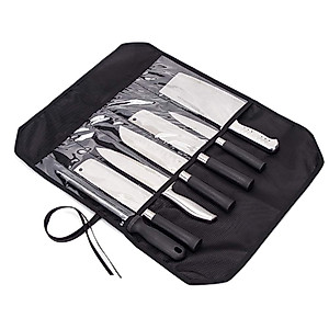 Degpum Chef Knife Bag Knife Roll, Canvas Chef Knife Roll Bag, Portable Knife Bag Storage Bag for Chef or Culinary Enthusiasts Men Women,Butcher Knife Roll Bag
