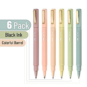 Mr. Pen- Aesthetic Pens, 6 Pack, Black Ink, Fast Dry, No Smear Bible Pens No Bleed Through, Fine Point Pen, Ballpoint Pens Ballpoint, Fine Tip Pens for Note Taking, Pens Aesthetic