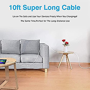 20W USB C Fast Charger with 10ft USB C to C Charging Cord for 2022/2021/2020/2018 iPad Pro 12.9 Gen 6/5/4/3, iPad Pro 11 Gen 4/3/2/1, iPad Air 5th/4th Generation, iPad 10th Generation, iPad Mini 6th