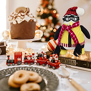 Firecos 10.6'' Penguin Plush Toy Cute Penguin Plushy Stuffed Doll Toys Christmas Thanksgiving Gifts Plushies (S (27cm)