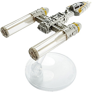 Hot Wheels Star Wars Rogue One Starship Vehicle, Y-Wing Gold Leader