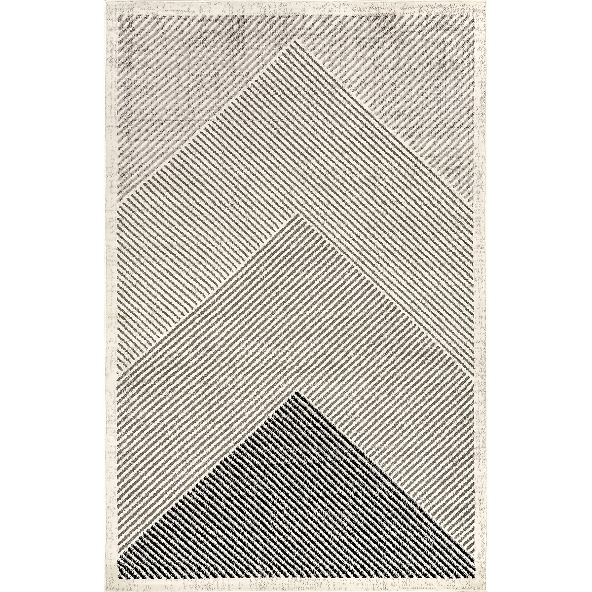 nuLOOM 12' x 15' Indoor Performance Area Rug, Stain-Resistnat, Pet and Kid Friendly, Durable, High-Traffic, Charline Grey/Ivory