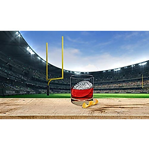 Tovolo Football Ice Molds (Set of 2) - Slow-Melting, Leak-Free, Reusable, & BPA-Free Craft Ice Molds For Game Day/Great For Whiskey, Cocktails, Coffee, Soda, Fun Drinks, And Gifts