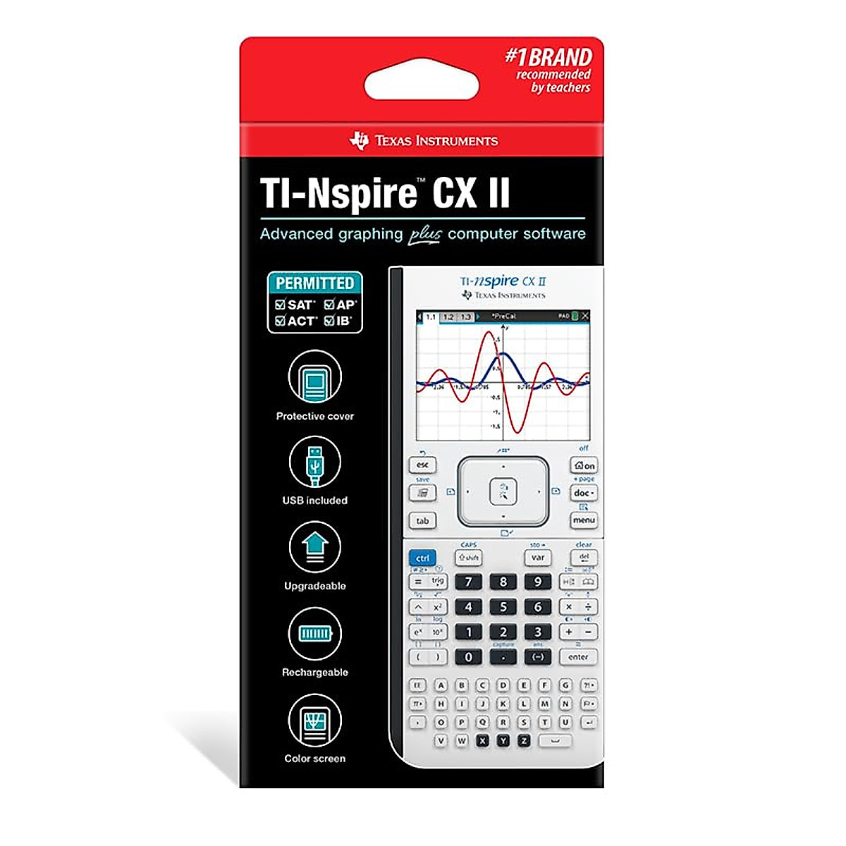 Texas Instruments TI-Nspire CX II Color Graphing Calculator with Student Software (PC/Mac)