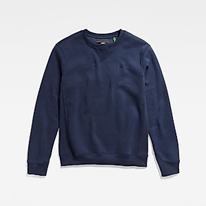 G-Star Raw Men's Premium Core Basic Sweatshirt, Sartho Blue, S