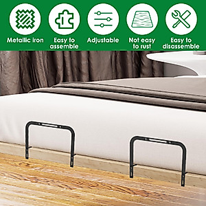UKQRRTC 2Pcs Mattress Slide Stopper Metal Mattress Retainer Bar Adjustable Non Slip Mattress Gripper Mattress Holder Mattress Gaskets for Bed Frame