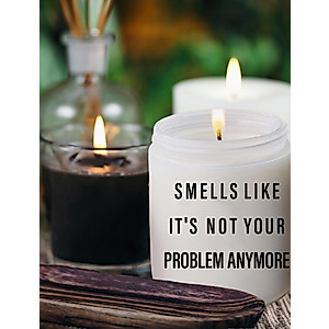 Retirement Gifts for Women Men, Farewell Gifts for Coworkers，Leaving Job Divorce Breakup Going Away Gifts, Lavender Scented Candle