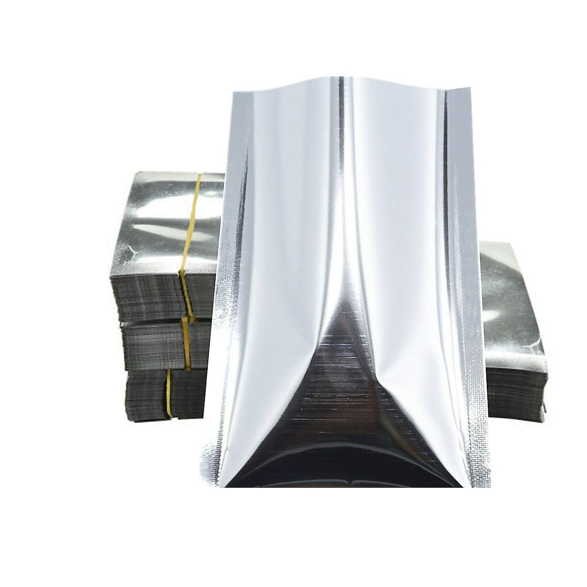 100pc Aluminum Foil Bags Front Clear Open Heat Seal Mylar Food Storage Pouches