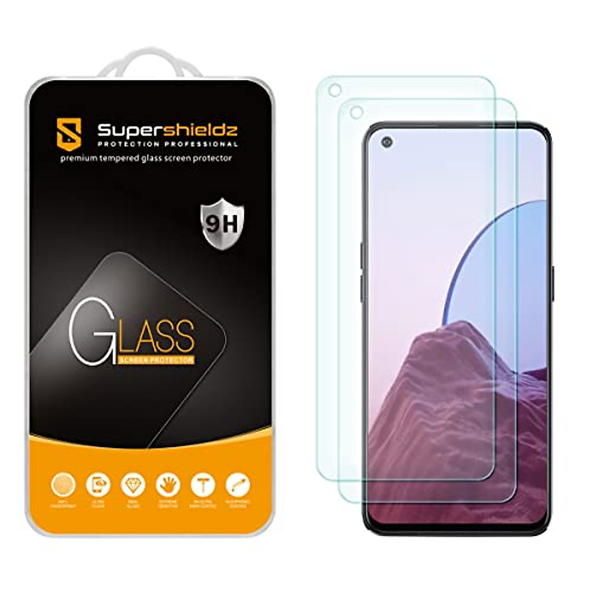 Supershieldz (2 Pack) Designed for OnePlus Nord N20 5G [Not Fit for Nord N200 5G] Tempered Glass Screen Protector, Anti Scratch, Bubble Free