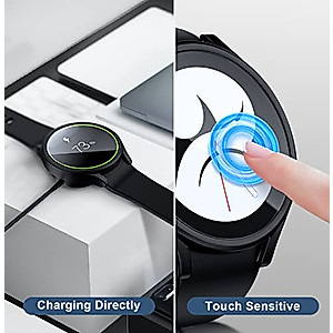 [5+5Pack] Samsung Galaxy Watch 5 2022 & Watch 4 2021 Screen Protector and Case 44mm, Kakufunny Anti-Fog Face Cover Tempered Glass Film & Hard PC Protective Bumper for Galaxy Watch 44 mm, Accessories