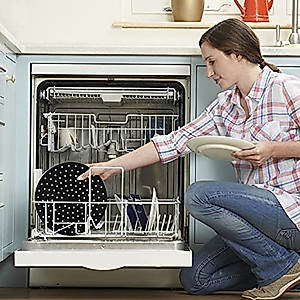 Silicone Pot Holder Trivet Mats, KUFUNG Heat Resistant Table Dish Drying Mat, Hot Pads Spoon Rest, Non Slip, Flexible, Durable, Dishwasher Safe (Black, Ventilated Holes)