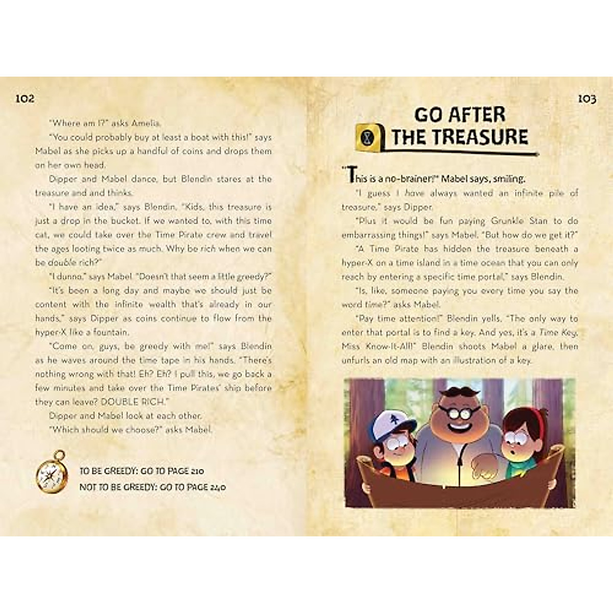 Gravity Falls:: Dipper and Mabel and the Curse of the Time Pirates' Treasure!: A Select Your Own Choose-Venture!