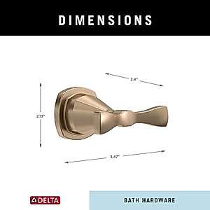 Delta Faucet 77638-CZ Stryke Towel, Double Hook, Champagne Bronze