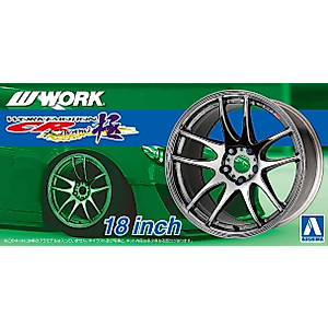 Aoshima 1/24 The Tuned Parts Series No.22 Work Emotion CR Pole 18 Inch Plastic Model Parts