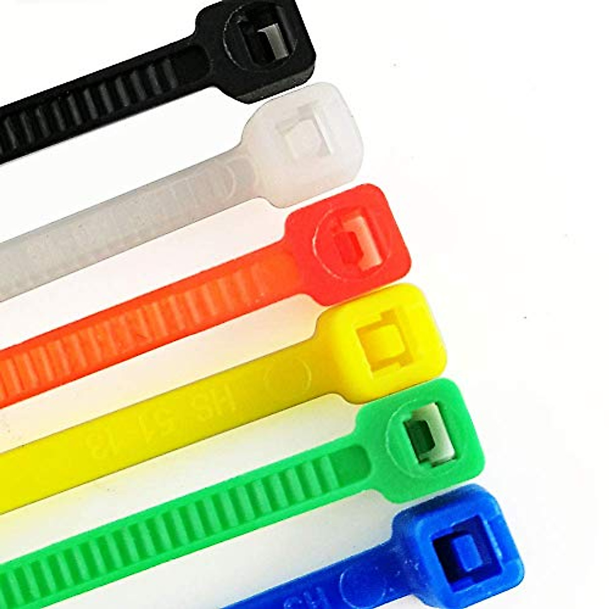 1200 Pieces Colored Zip Ties, Multi-Purpose Assorted Colorful Self-Locking Nylon Cable Zip Ties in 12 Different colour for Home Office Garden Garage and Workshop,4 inch