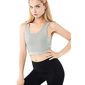 JARAZIN Chest Binder Binder Trans Transgender FTM Tomboy Pullover Breast Binder Bras Tank Top for Women (Medium, Grey)