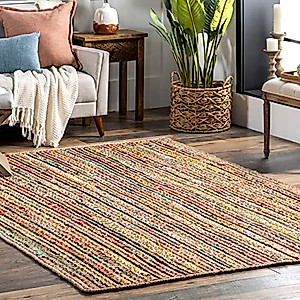 nuLOOM Aleen Braided Cotton/ Jute Area Rug, 3' x 5', Multi