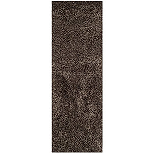 SAFAVIEH California Shag Collection Accent Rug - 2'3" x 5', Mushroom, Non-Shedding & Easy Care, 2-inch Thick Ideal for High Traffic Areas in Entryway, Living Room, Bedroom (SG151-8181)