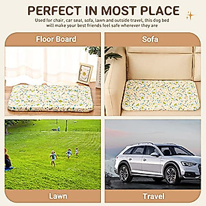 Magic Dog Medium Crate Bed & Pad, Super Soft Pancake Style, Machine Washable, 28-Inch