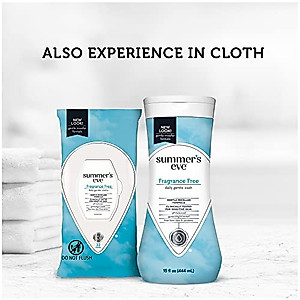 Summer’s Eve Fragrance Free Gentle Daily Feminine Wash, pH Balanced, 15 fl oz .Package may vary (Pack of 1)