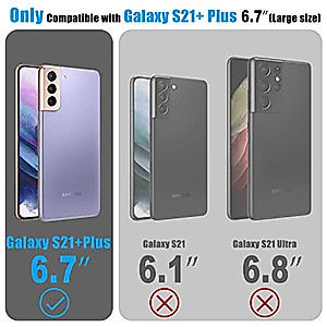 Esdot for Samsung Galaxy S21 Plus Case,Military Grade Passing 21ft Drop Test,Rugged Cover with Fashionable Designs for Women Girls,Protective Phone Case for Galaxy S21 Plus 6.7" Glitter Purple Marble