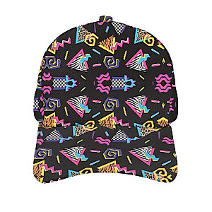 labi baby Retro 80s 90s Baseball Cap Hip Hop Outfit Costome Fashion 90s Cap Trucker Hat Adjustable Snapback Cap Funny Hats for Men Women