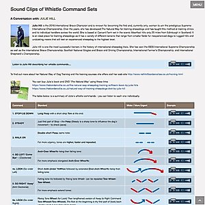 Logan Whistle Starter Pack - A1 sheep dog Whistle, lanyard and whistle command sound guide