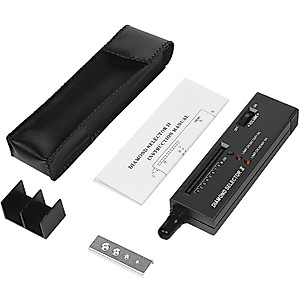 Diamond Tester,High Accuracy Diamond Tester Pen,Professional Diamond Detector for Novice and Expert(Black,Battery Included)