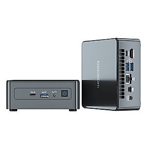 GEEKOM NUC IT11 Mini PC, 1TB Intel i7-11390H Mini Computer (8 Threads, Up to 5.0 GHz), 32GB DDR4 Windows 11 Pro Small Desktop Computer, i7 Mini Computer 8K UHD | USB4 | WiFi 6, BT5.2