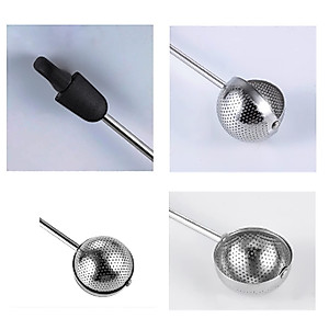 Baking Sifters (black) Flour Sifter Powdered Sugar Duster Shaker Stainless Steel