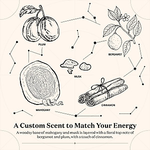 Birthdate Candles, October 30 - Scorpio Zodiac Scented Candles Birthday Gift - Bergamot, Cinnamon & Mahogany Scent - All-Natural Soy & Coconut Wax, 60-80 Hour Burn Time - Made in USA