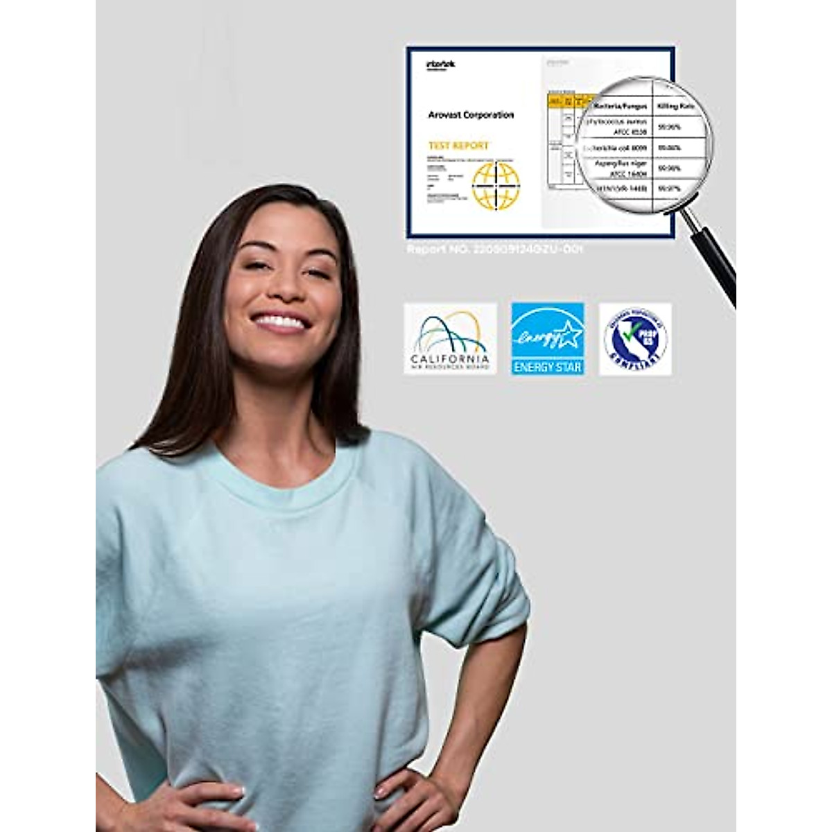 Ganiza Air Purifiers for Home Large Room Pets Dander Pollen dust allerg*ns Smoke, 23dB Less Noise, Ozone Free, H13 HEPA Filter