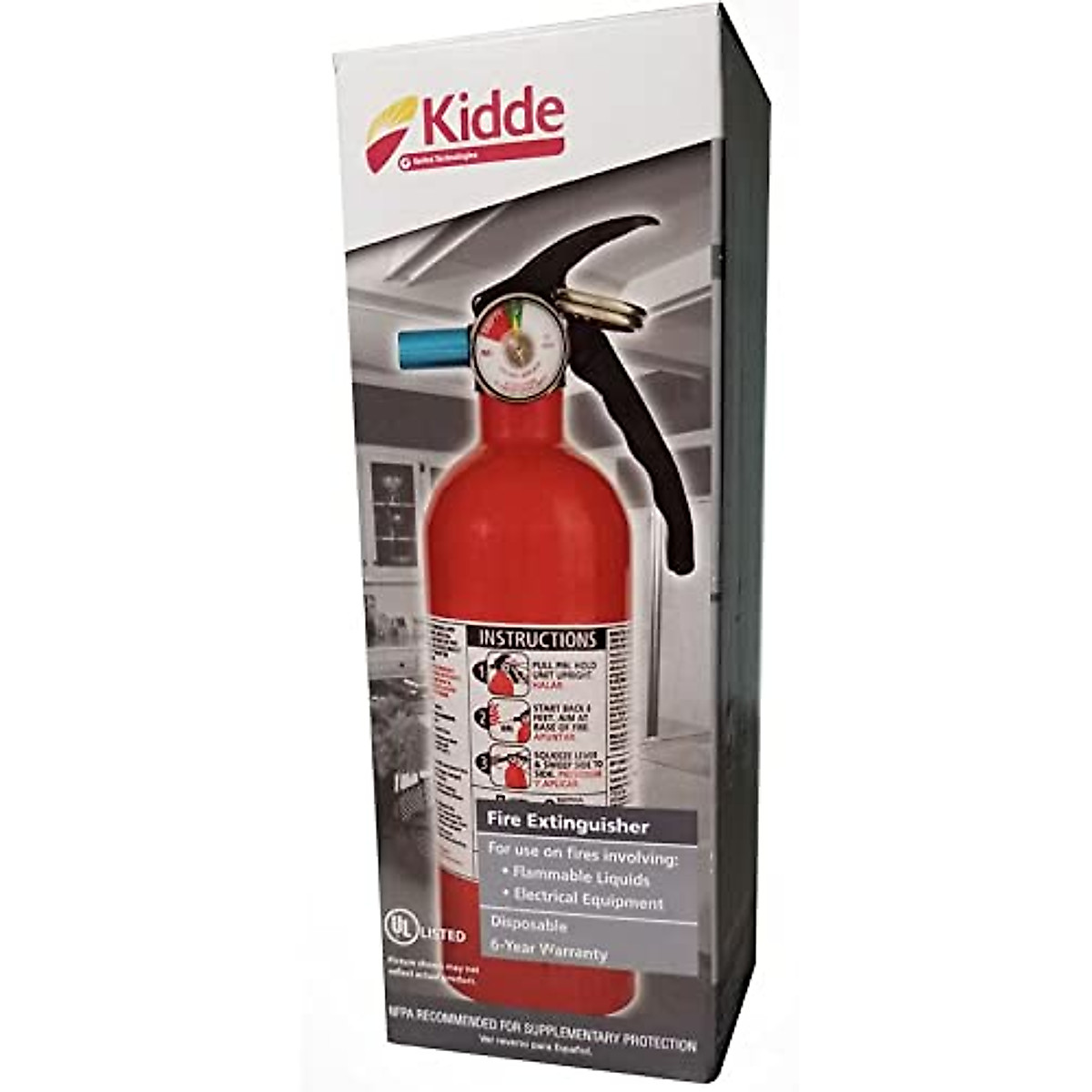 Safety and Trauma Supplies Hi-Viz All-in-One DOT OSHA Compliant Kit with Kidde 5 BC Fire Extinguisher Model FA5G