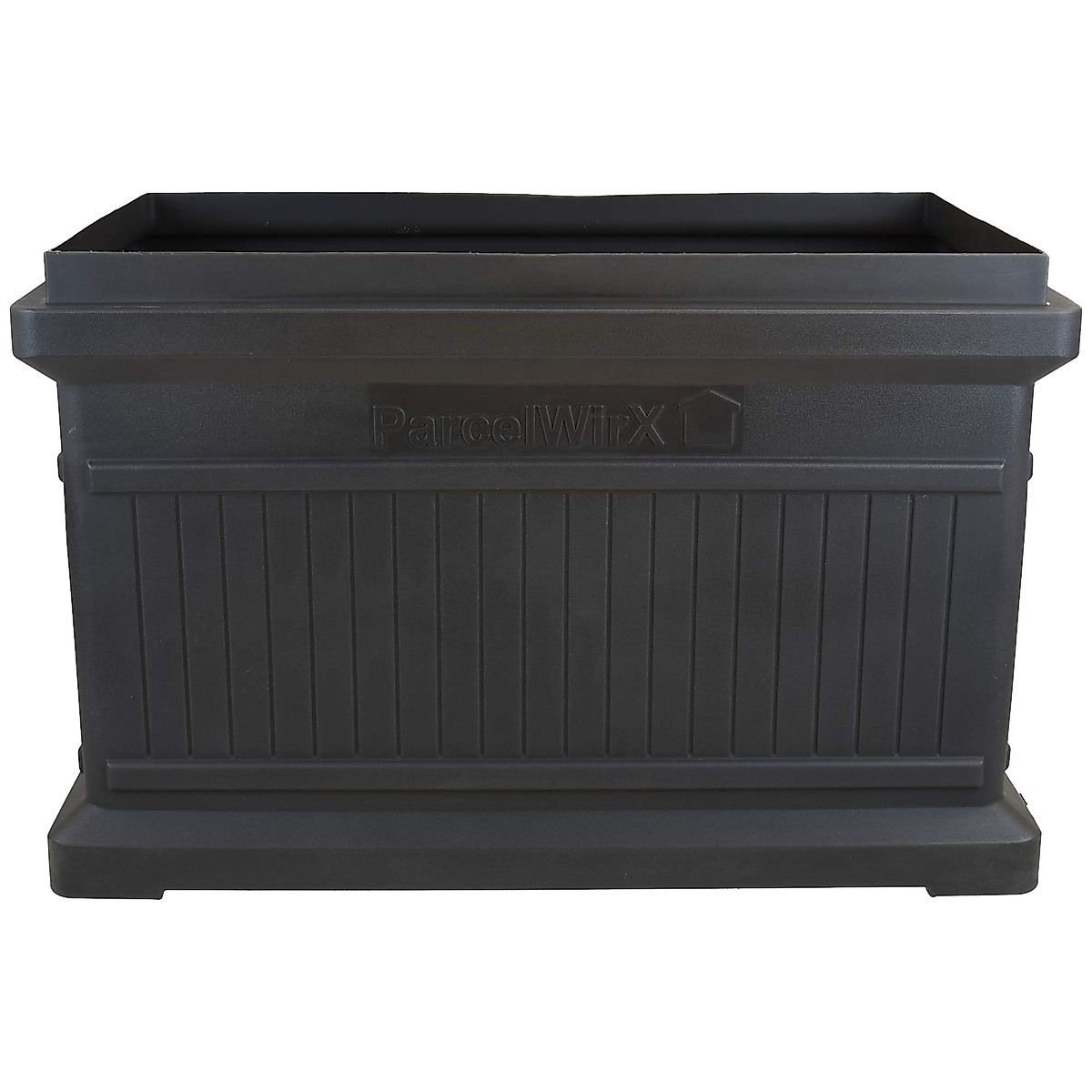 RTS Companies Inc 550200501A7981 Home Accents Parcelwirx Standard Horizontal Delivery Drop Box with Lift Off Lid, Graphite