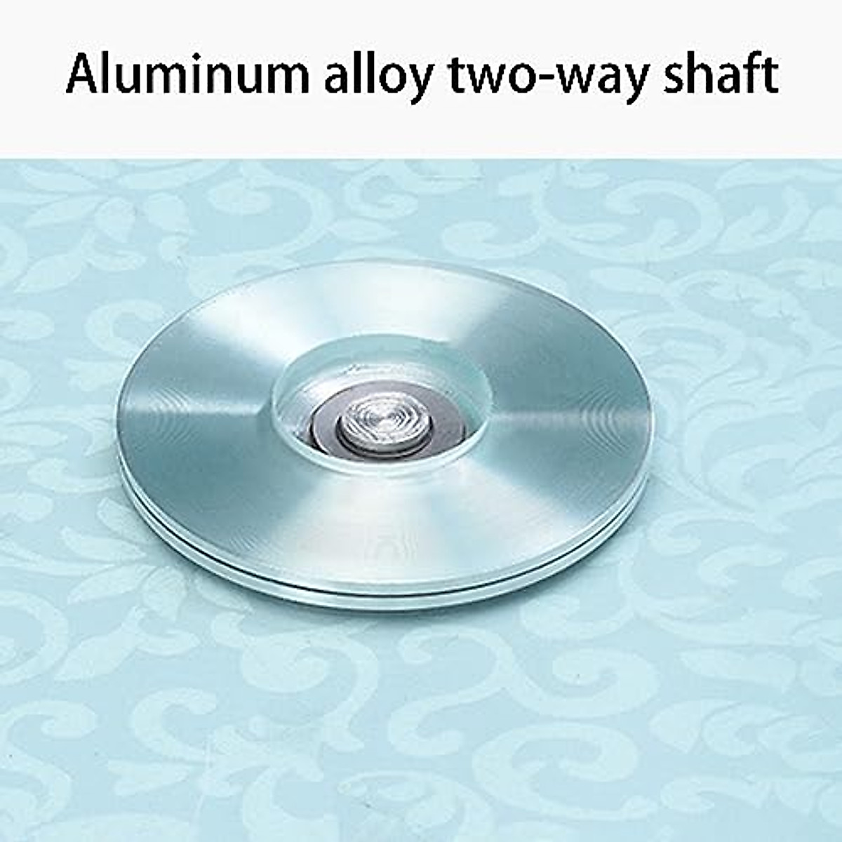 BBAUER Lazy Susan Turntable, Table Glass Turntable, Tempered Glass Lazy Susan Turntable, Round Tabletop Rotating Serving Tray for Dining Table