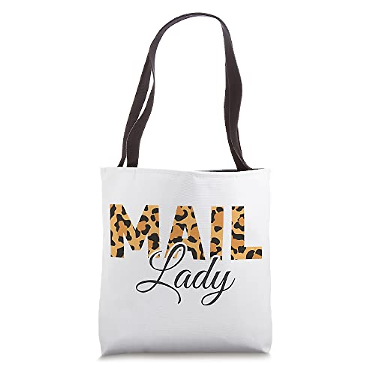 Post Office Postal Worker Leopard Cheetah Mail Lady Tote Bag