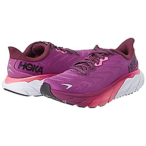 HOKA ONE ONE Women's Running Shoes, Grape Wine Beautyberry, 7