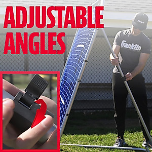 Franklin Sports Baseball Rebounder Net - Baseball Pitchback Net + Throwing Trainer - All Angle Bounce Back Net - Multi-Position Fielding + Throwing Aid