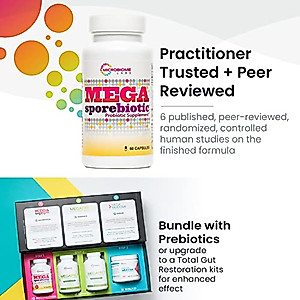 ONFIPOK MI-CR0BI0ME-Labs Spore-Based Probiotics - Daily Probiotic Supplement for Men & Women - 5 Bacillus Strains for Immune & Gut Health - Vegan-Friendly(60 Capsules)