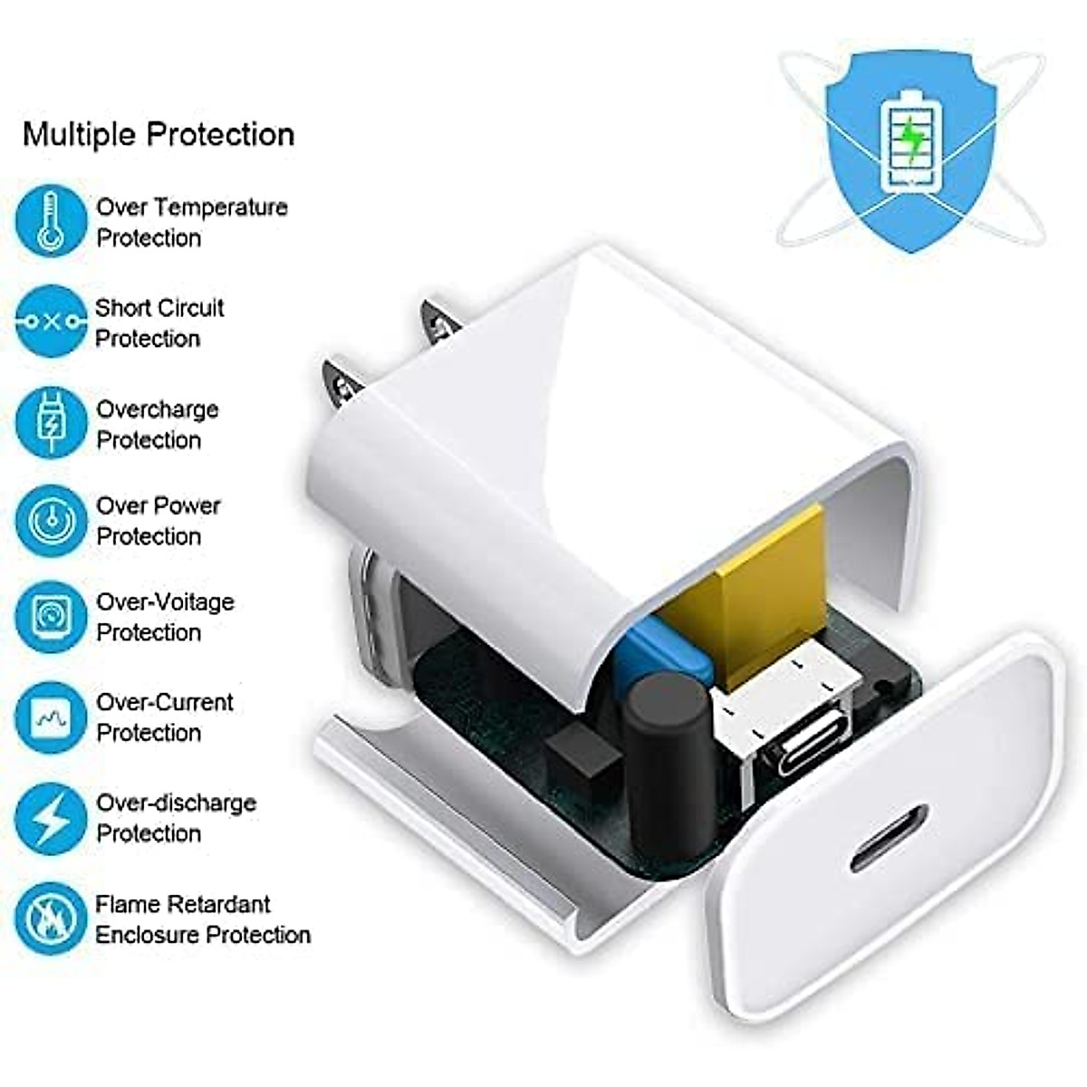 iPhone 14 Charger Block,20W USB C Power Delivery Charger, iPhone 13 Charger iPhone Fast Charger Wall Type C Charger Adapter Compatible iPhone 14/14 Plus/14 Pro/14 Pro Max/13 Pro Max/SE,iPad Mini/Pro